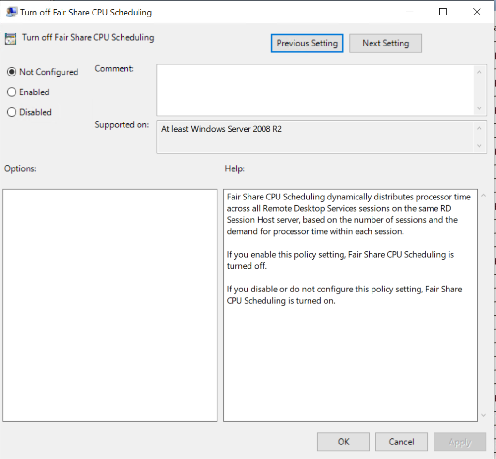 Fair Share CPU Scheduling on Windows 10 Multi-Session - Virtualmanc.co.uk